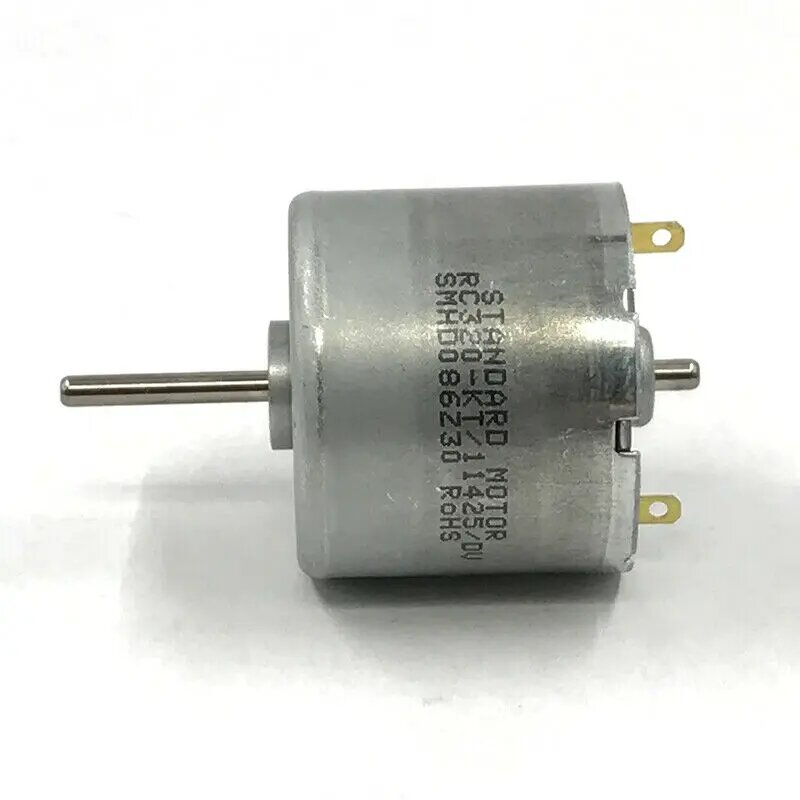Стандартный RC320-KT/11425 бесшумный двигатель для угольной щетки DC 6V-12V 8300RPM, высокая скорость, большой крутящий момент, длительный срок службы для модели вентилятора
