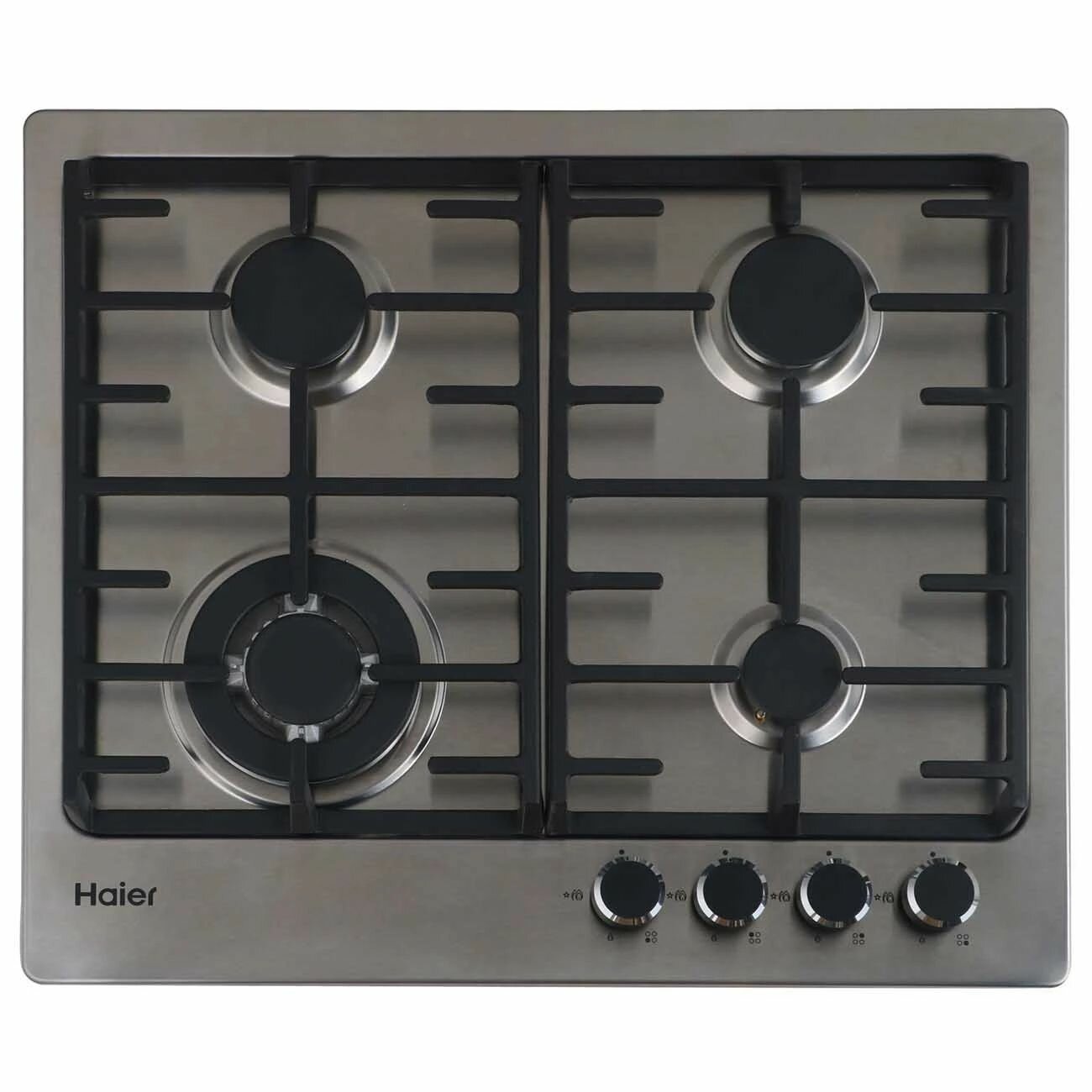 Газовая варочная панель Haier HHX-M64CWFX, нержавеющая сталь