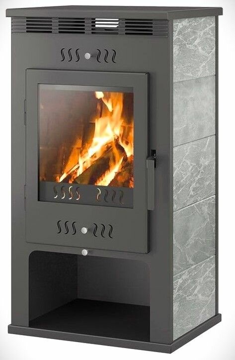 Печь-Камин ASTON 11кВт (180 м3) 150мм Талькохлорит, 565х1035х465 мм.