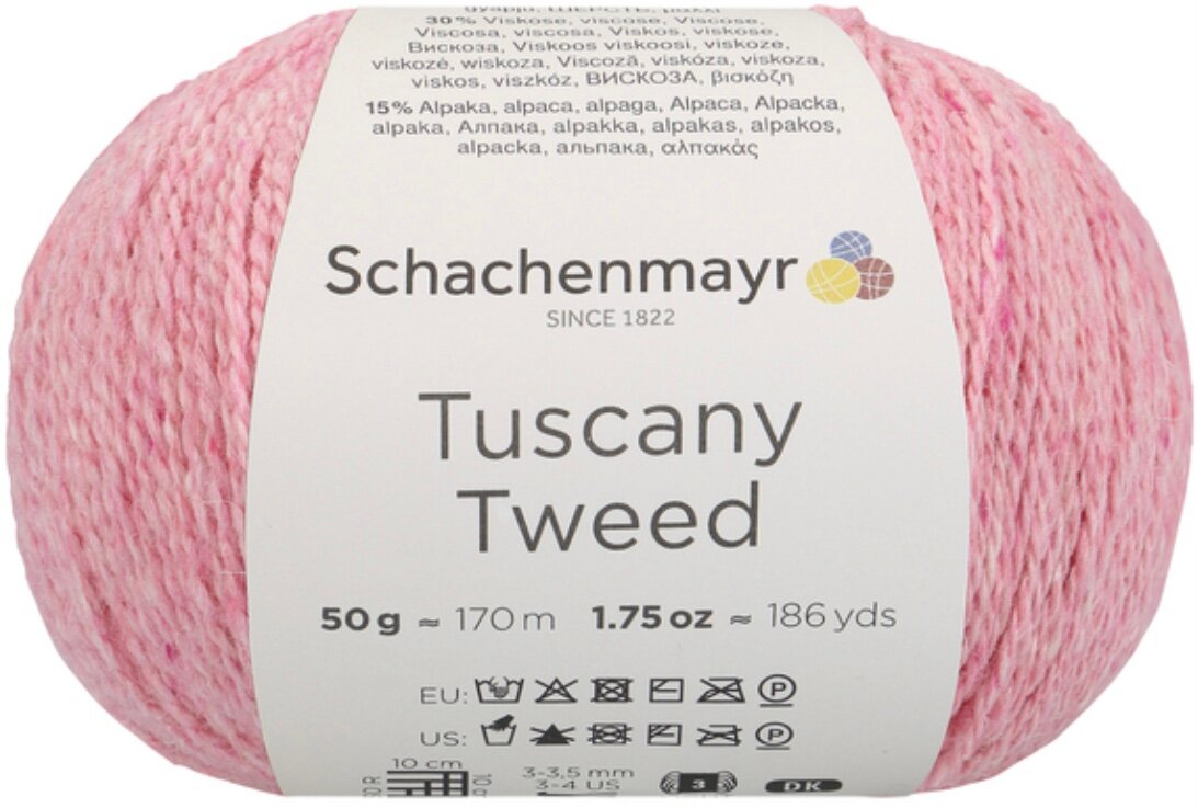 Tuscany Tweed /Таскани Твид/ пряжа Schachenmayr, MEZ, 9807002 (00035, pink, розовый)