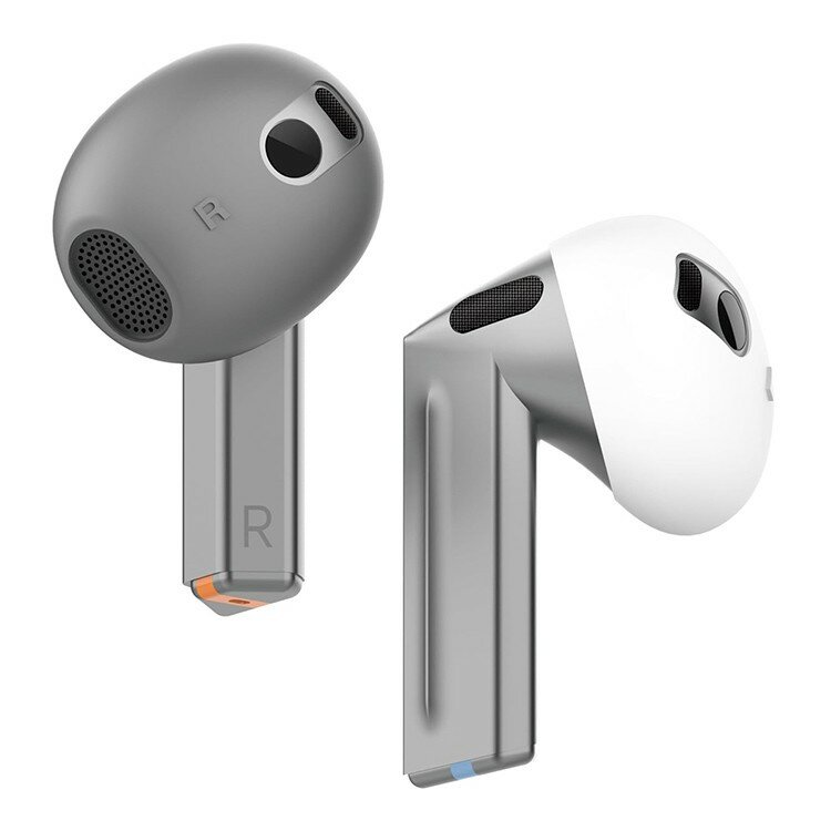 Elago силиконовый накладки на наушники Galaxy Buds 3/3 Pro, Ear tips Cover, Grey/White