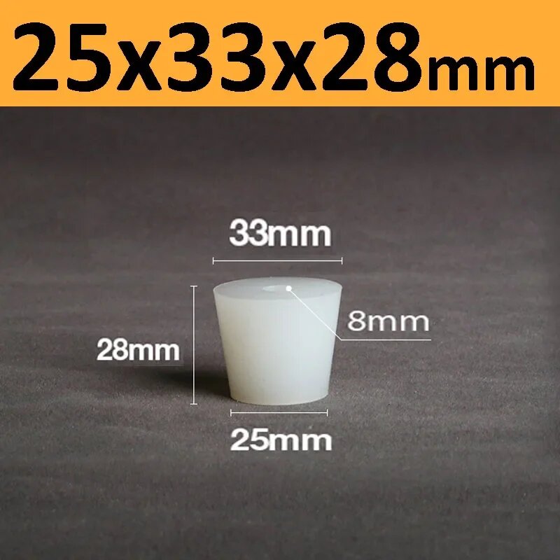 Силиконовые пробки для вина 8 мм 2Pcs, 25x33x28mm