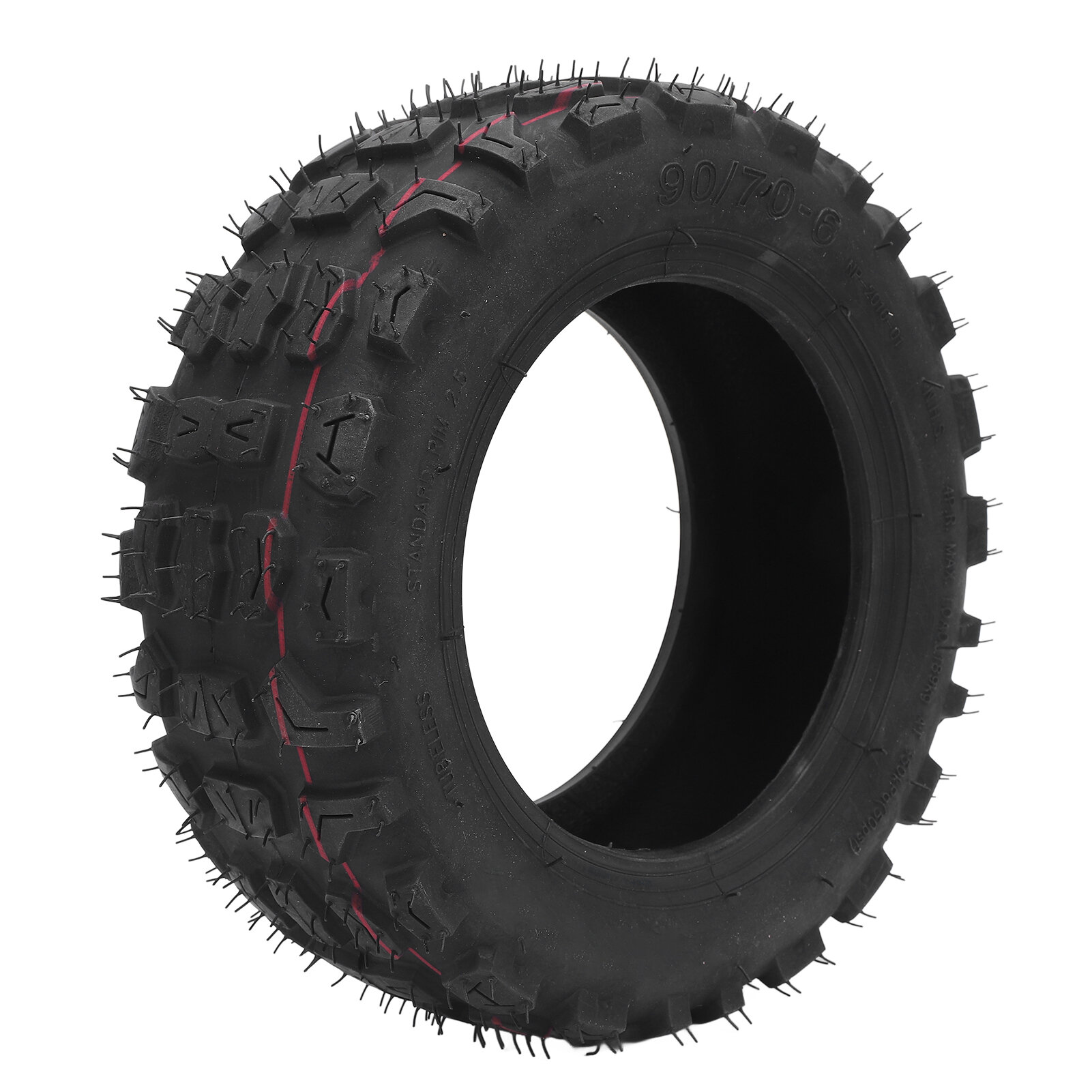 Вакуумная внедорожная шина 90/70-6 для электроскутера, 10 дюймов, противоскользящая, утолщенная, для модернизации.