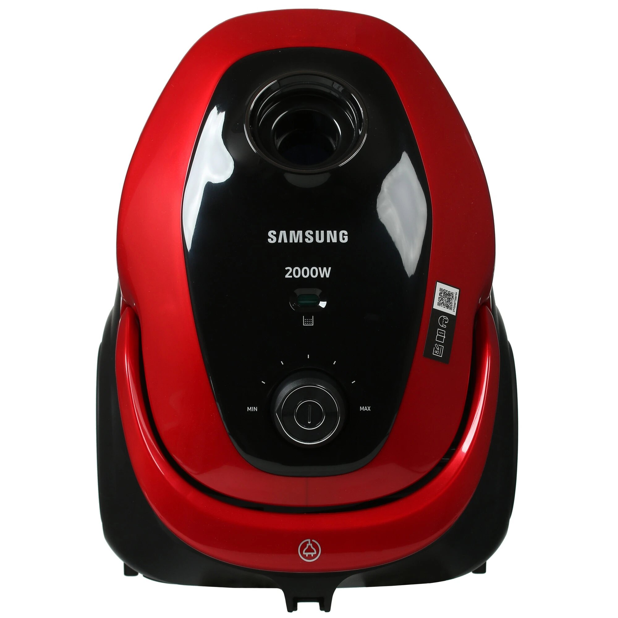 Пылесос Samsung VC20M253AWR/EV красный, мощность 2000 Вт, пылесборник 2.5 л