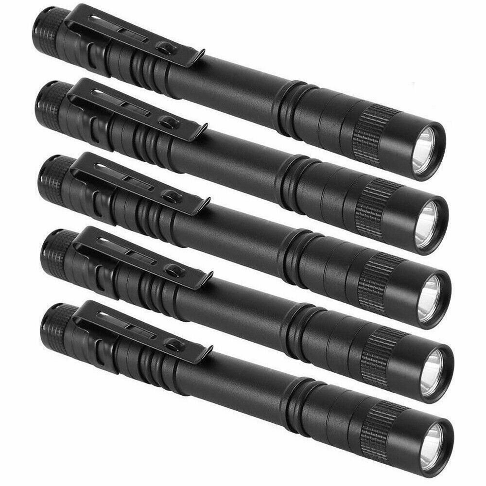 Ручной фонарик Led с зажимом, миниатюрный карманный фонарик 5шт