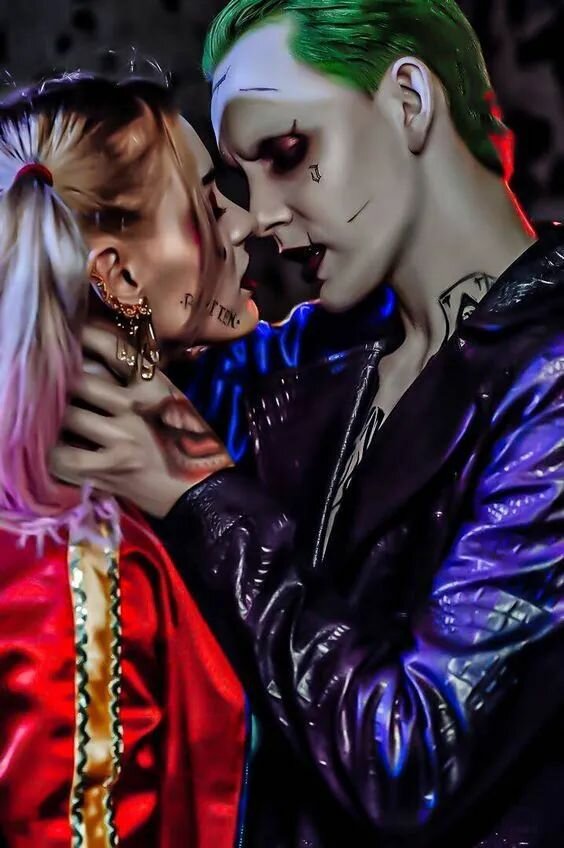 Алмазная Картина "джокер И Харли Квинн" 5D Круглый Бриллиант 40х50 См.