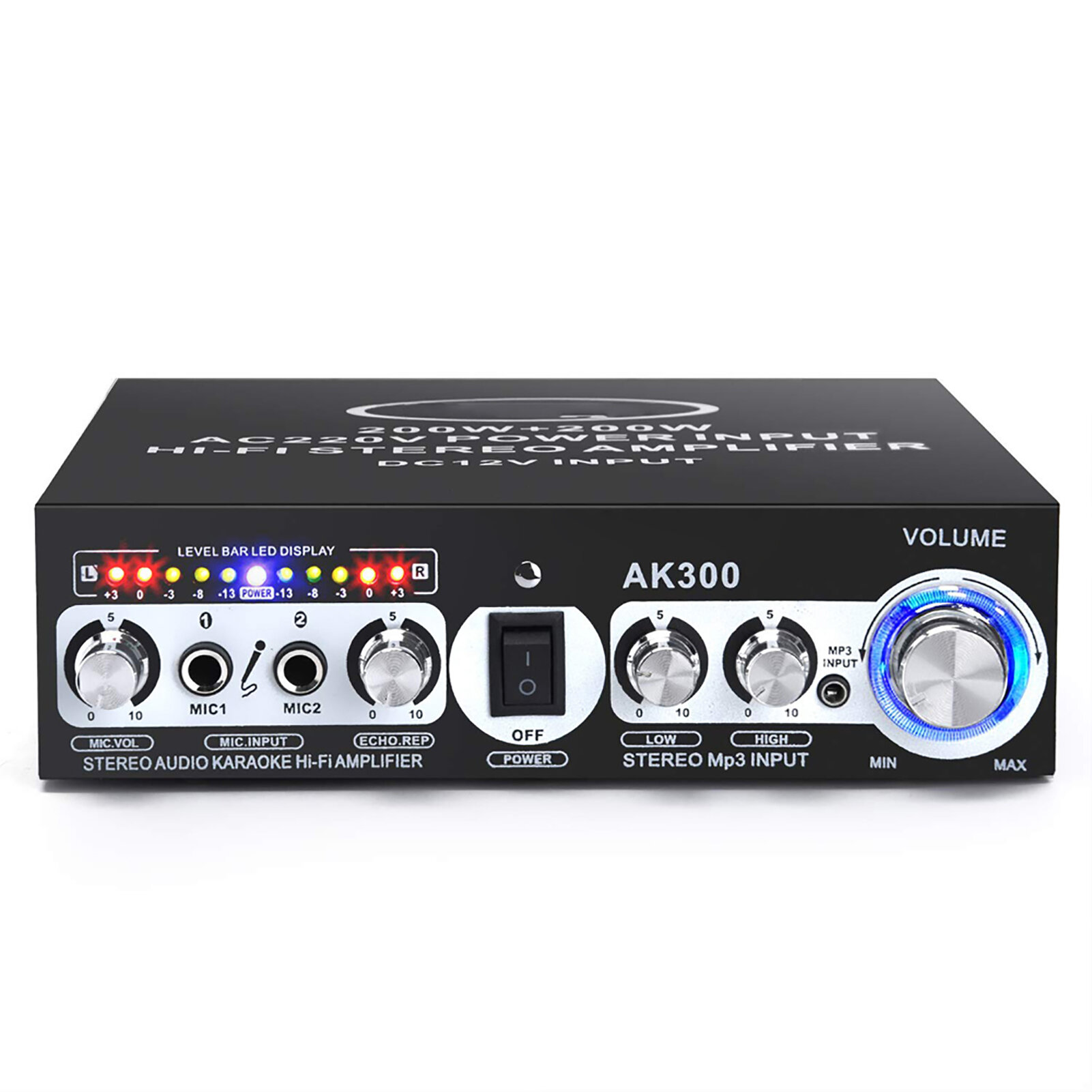 2-канальный стереоусилитель для дома/авто, мощный, BT 5.0, US.