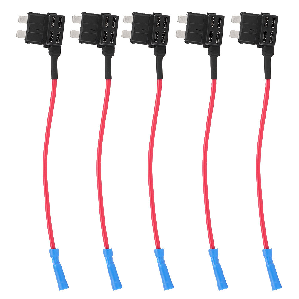 5 шт. Автомобильный дополнительный блок предохранителей среднего размера с плоским лезвием для подключения к цепи