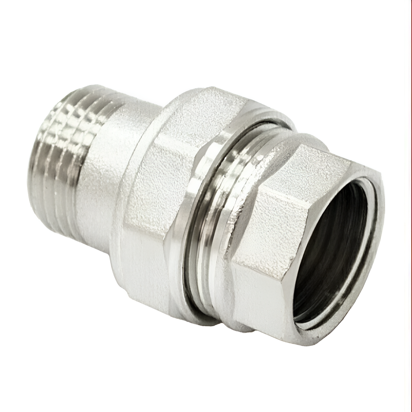 Сгон прямой STI, 1 1/4", никелированный, внутренний диаметр резьбы