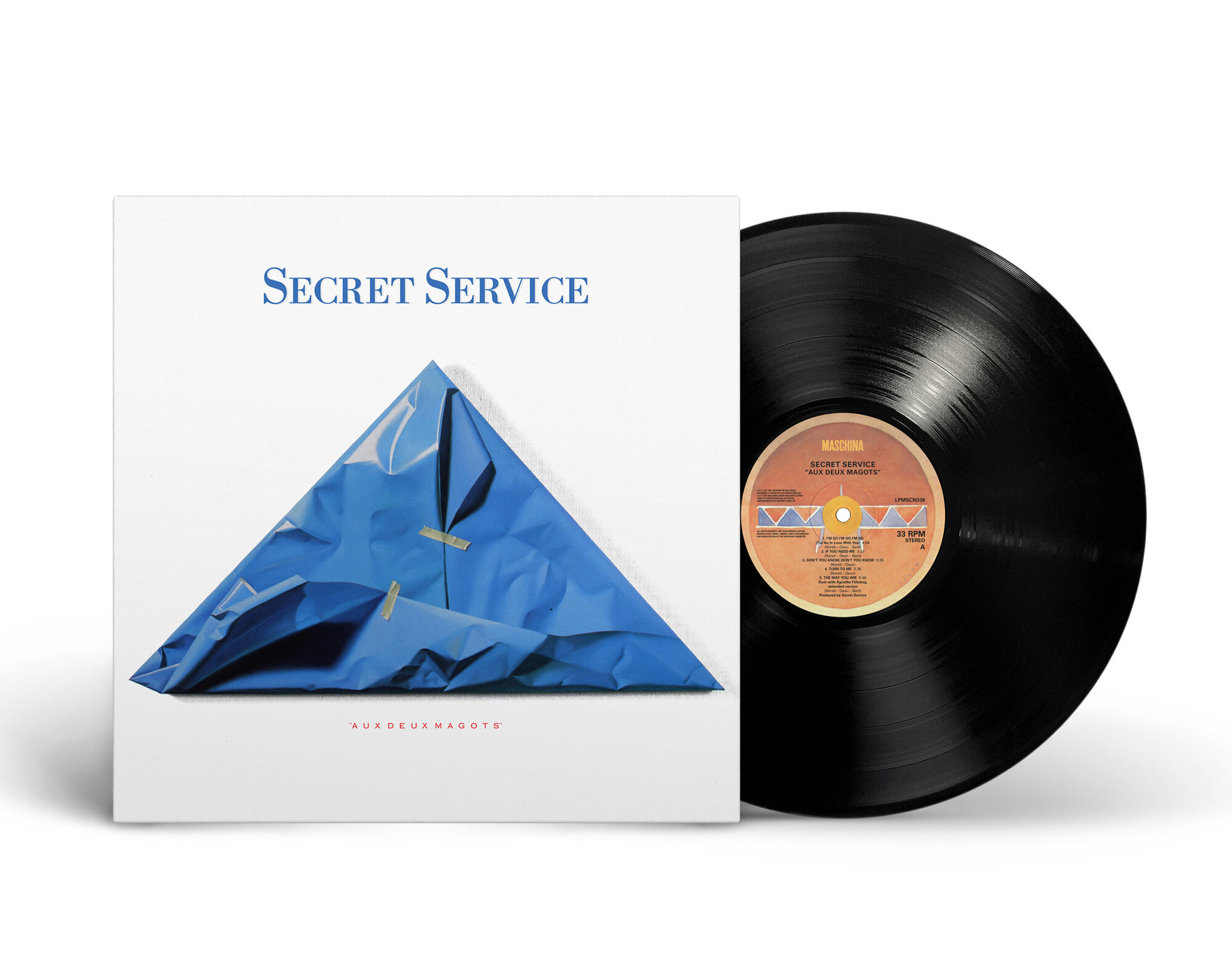Виниловая пластинка: Secret Service - "Aux Deux Magots" (1987/2025) Black Vinyl