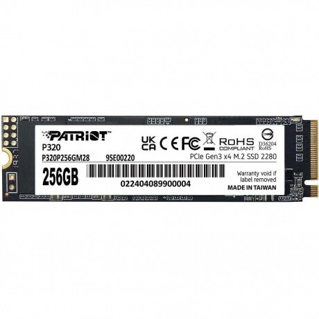 Накопитель SSD Patriot 256GB P320 (P320P256GM28)