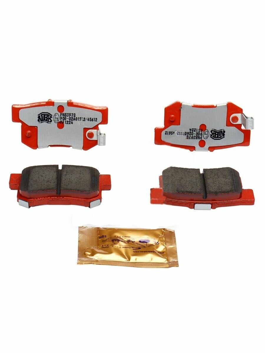 Колодки тормозные дисковые задние NIBK PN8397S для ACURA RL, HONDA Legend, ROVER 600, SUZUKI Jimny