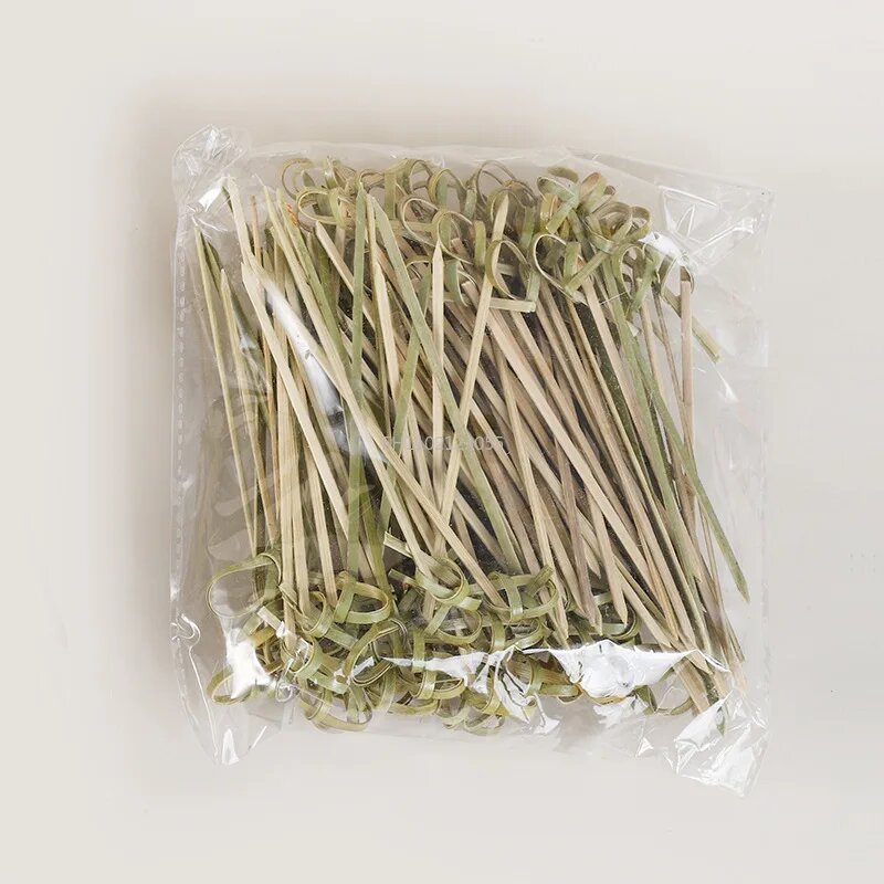 Одноразовые бамбуковые вилки MOONBIFFY 100 шт. зеленый