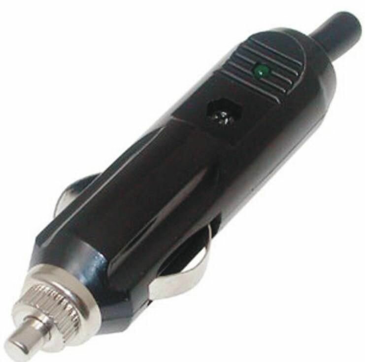 Штекер питания в Прикуриватель с предохранителем и индикатором