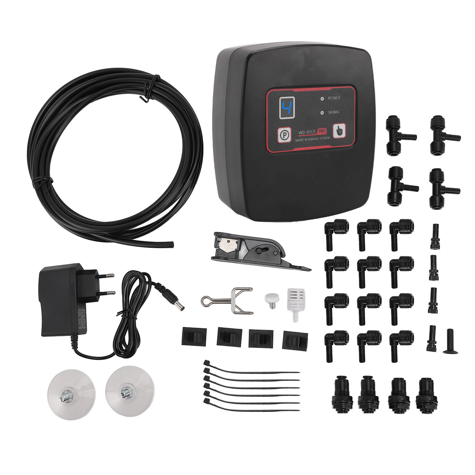 Reptile Misting System Mister Automatic with Timer Terrariums Humidifier Nozzles Spray Kit for Rainforest Plants EU Plug