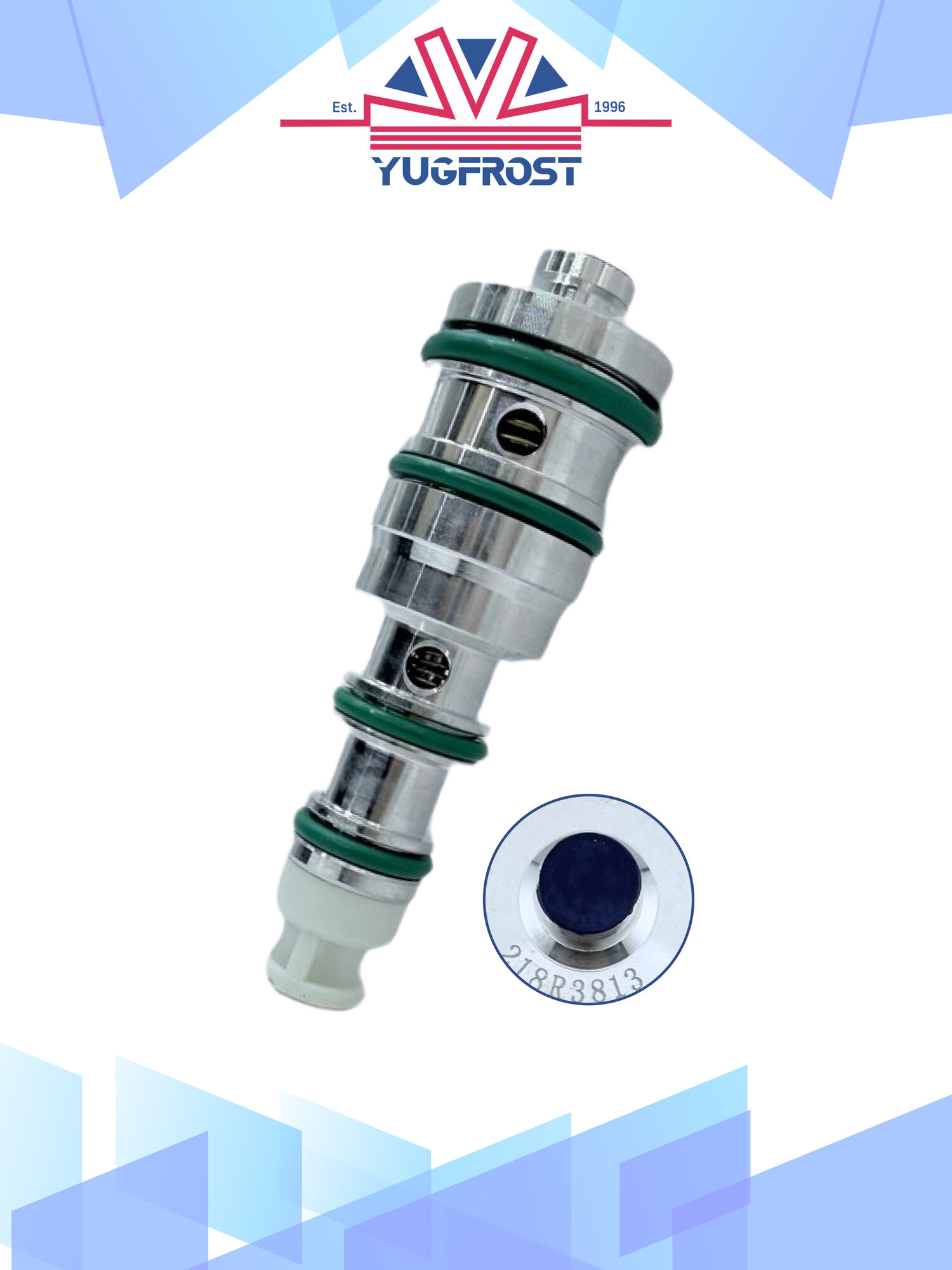 Клапан управляющий компрессора кондиционера GM V5 синий