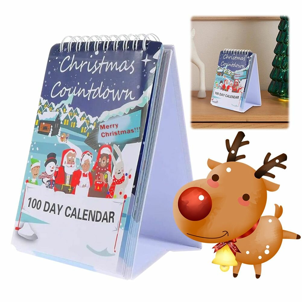 Настенный и настольный календарь обратного отсчета 2025, 100 дней