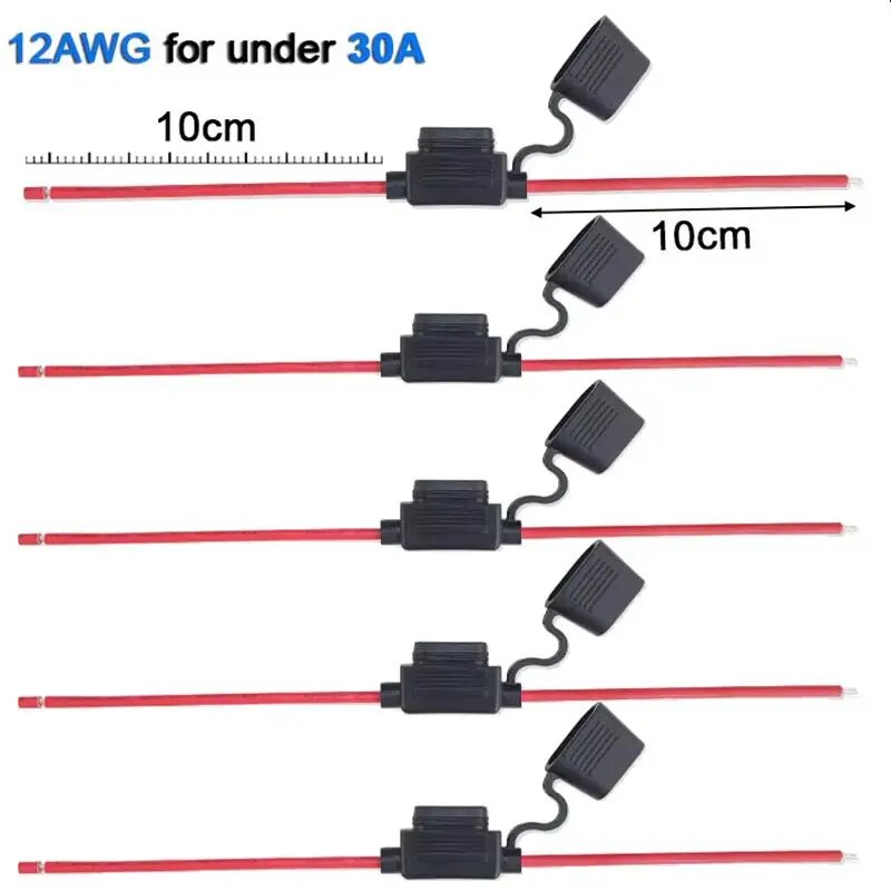 12AWG водонепроницаемый автомобильный держатель предохранителя 10см