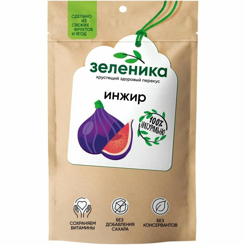 Инжир Зеленика Здоровый фруктовый перекус 20 г, 2180890