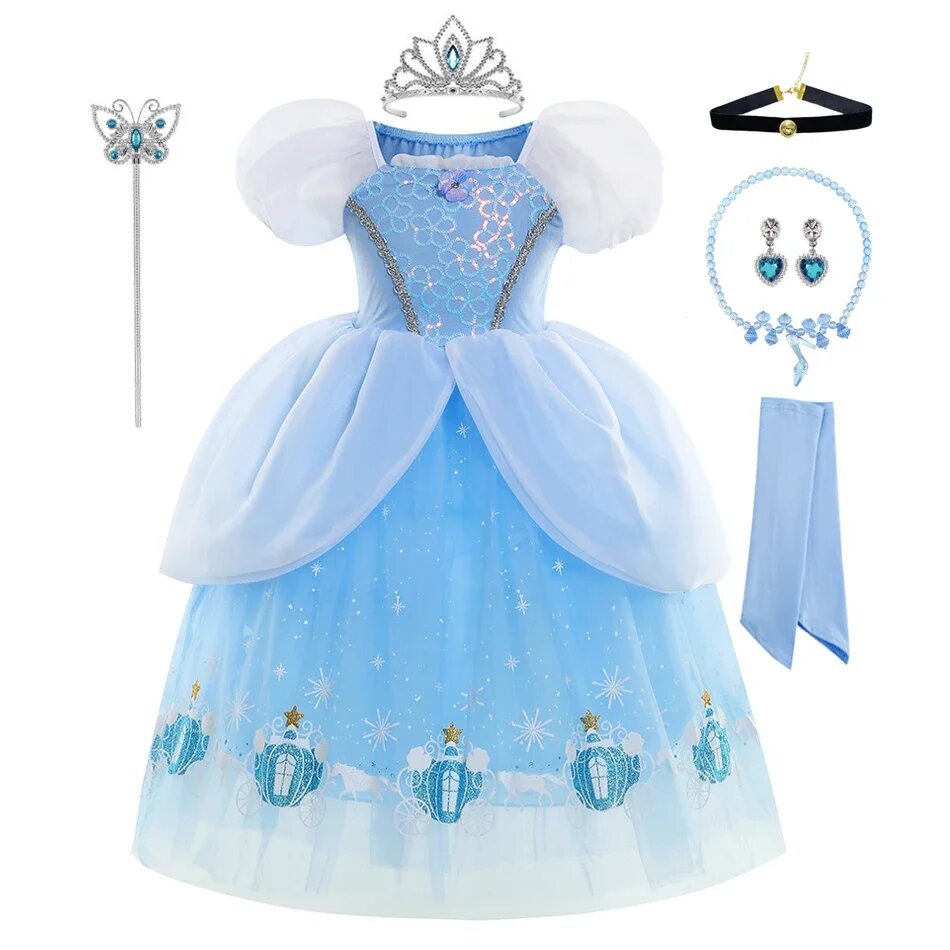 Платье Золушка для девочки, 3-4T (110), Dress12