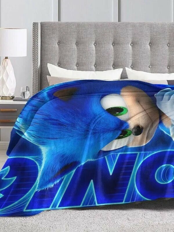 Плед Sonic Пледы Соник , Фланель, 125 см х 100 см