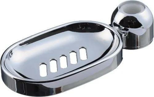 Держатель для мыла "Chrome Shower Caddy" для душа, подходит для рельса диаметром 19мм, материал прочный пластик ABS, в комплект входит 1 штука