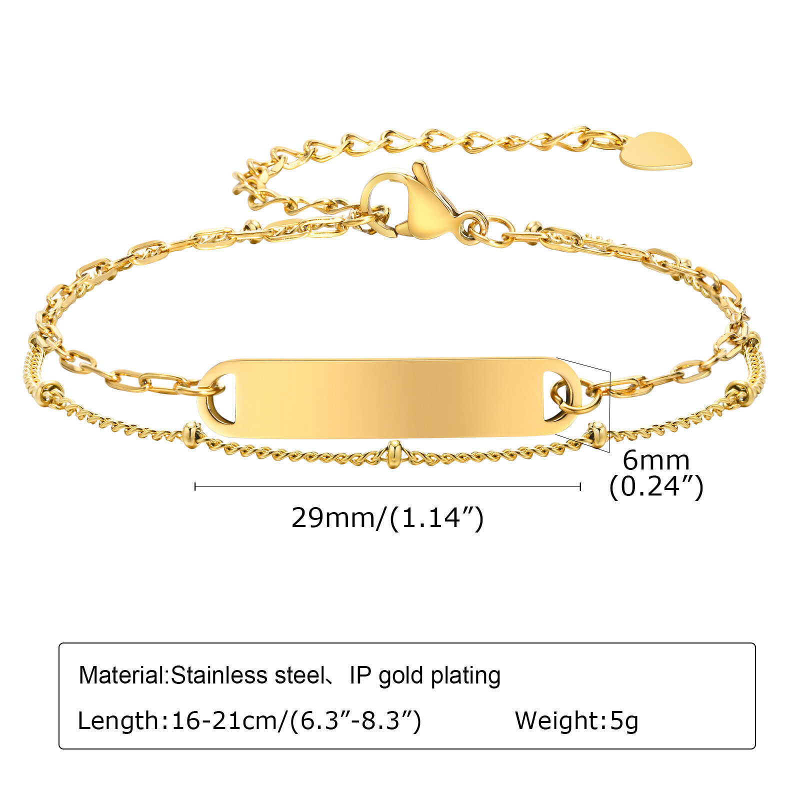 Браслет для гадания, YM Бесконечность Цветок Сталь Золото Двойной слой Удача