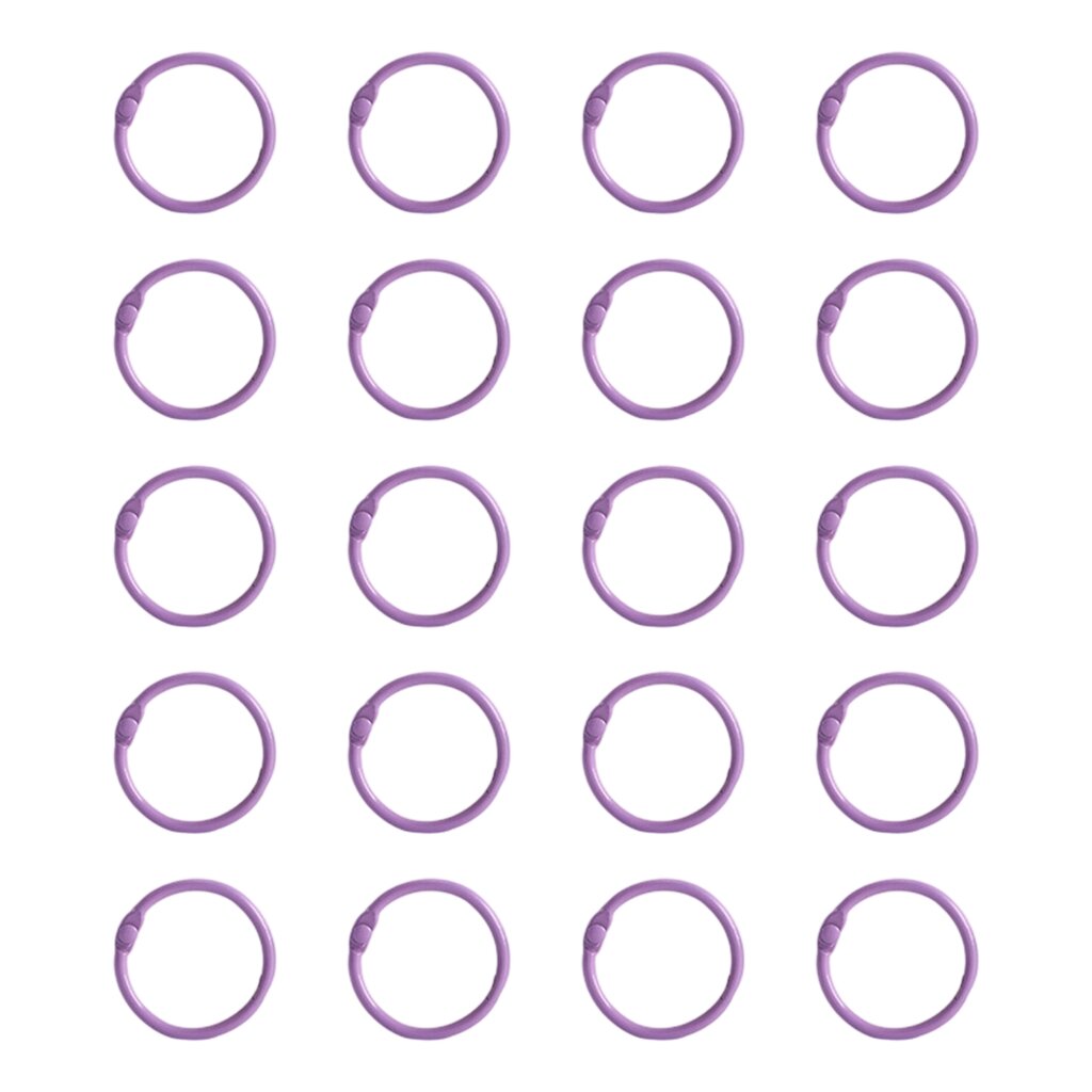 20 Шт Книжные Кольца 25 мм Переплетные Кольца Указательные Карточки Кольца для Переплетной Бумаги