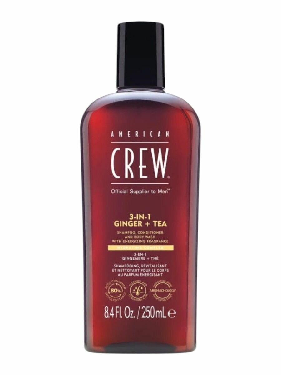 Средство 3 в 1 для тела и волос Имбирь и Зеленый чай, 250мл