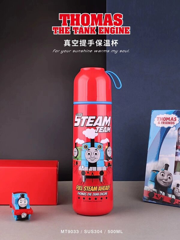 Детская термокружка Thomas Vacuum из нержавеющей стали 304, для школьников, мальчиков, герметичная, портативная,