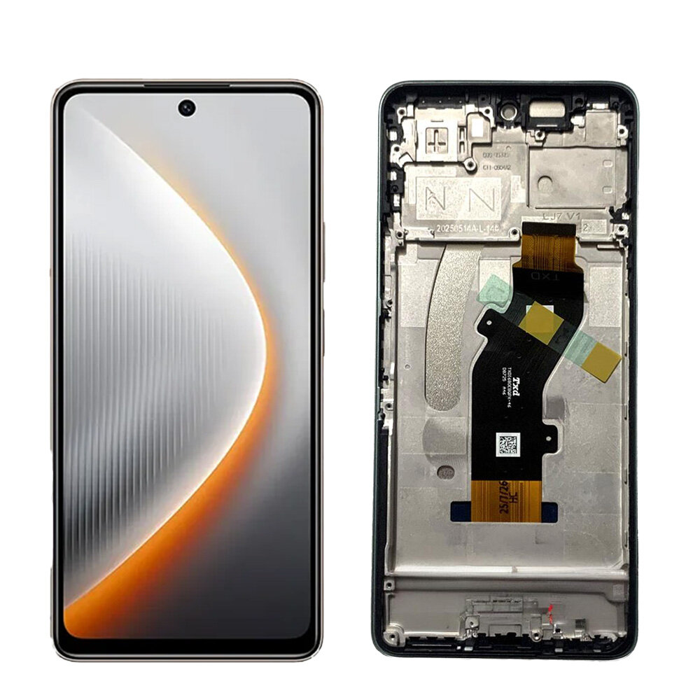 Дисплей в сборе с рамкой для Tecno Pova 7 5G 0X