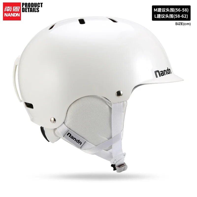 NANDN SNOW Шлем для лыж и сноуборда Белый, М, zhenzhubai