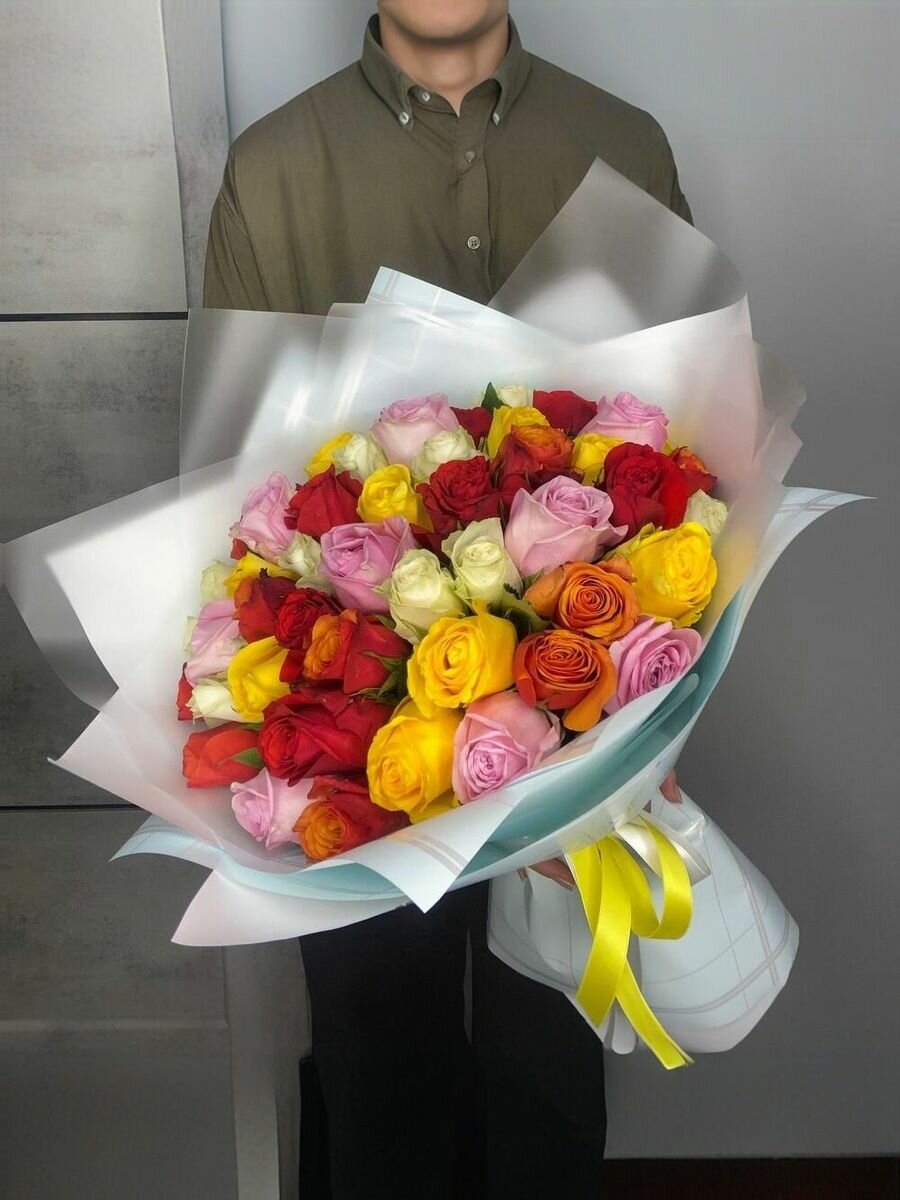 51 роза микс