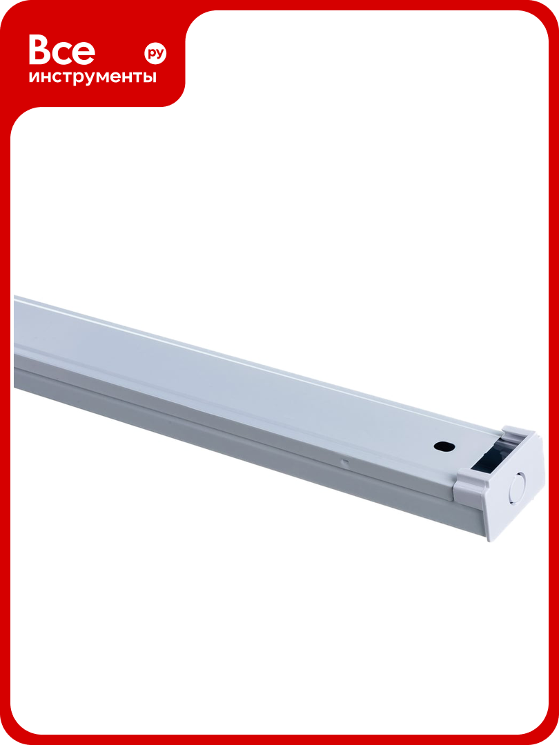 Светильник ЭРА SPO-801-0-002-120 настенный светодиодный двухламповый из стали с защитой IP20, накладной монтаж, белый