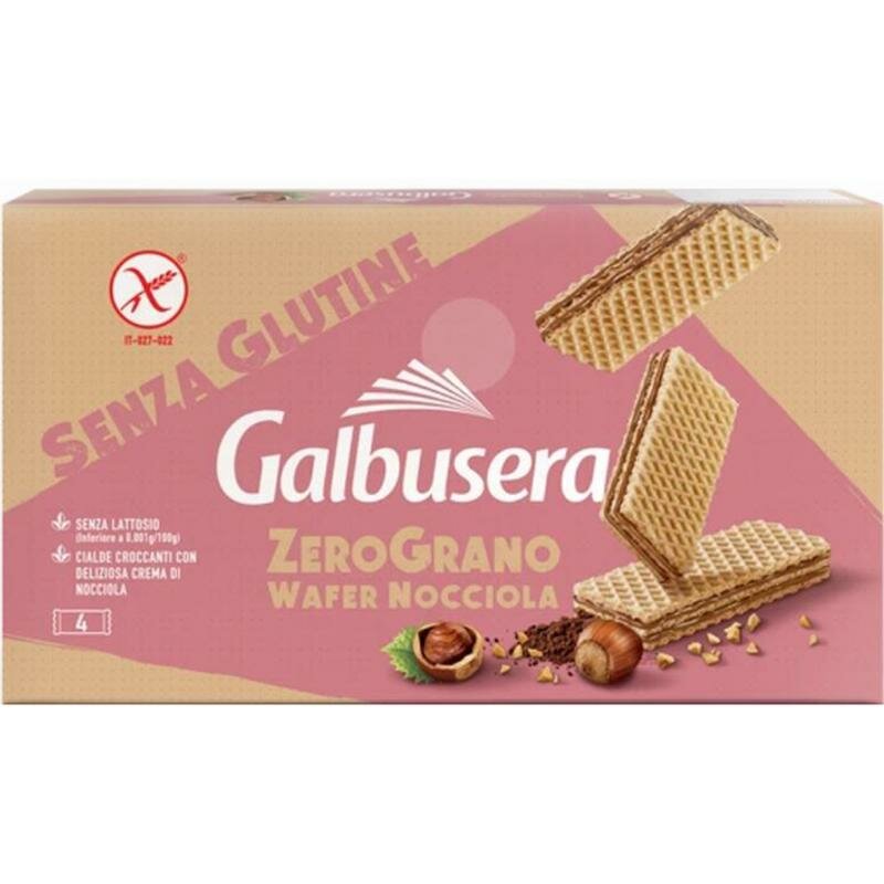Вафли безглютеновые с фундучным кремом Galbusera 4 штуки по 45 г