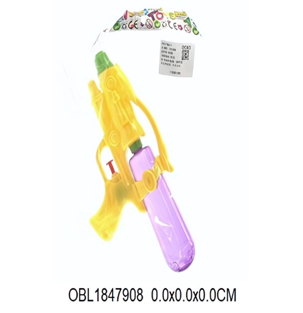 Водный пистолет "793-1" для детей, прочный пластик, яркий дизайн, разноцветный принт
