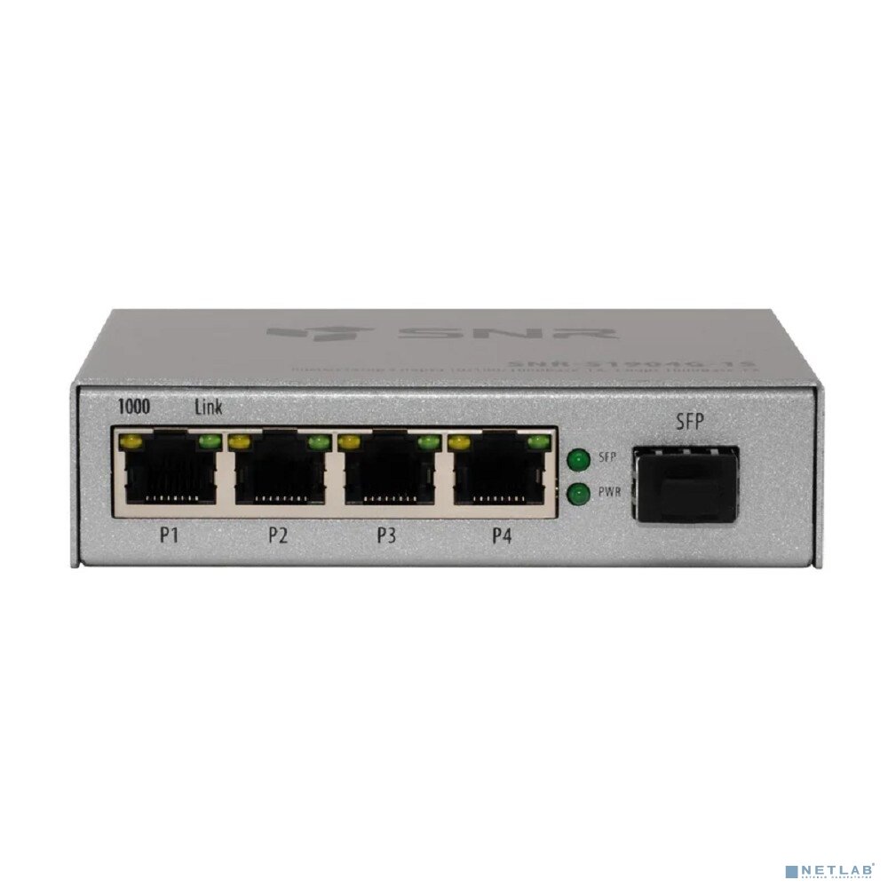 SNR SNR-S1904G-1S Неуправляемый коммутатор уровня 2, 4 порта 10/100/1000Base-T, 1 порт 1000Base-X (SFP)