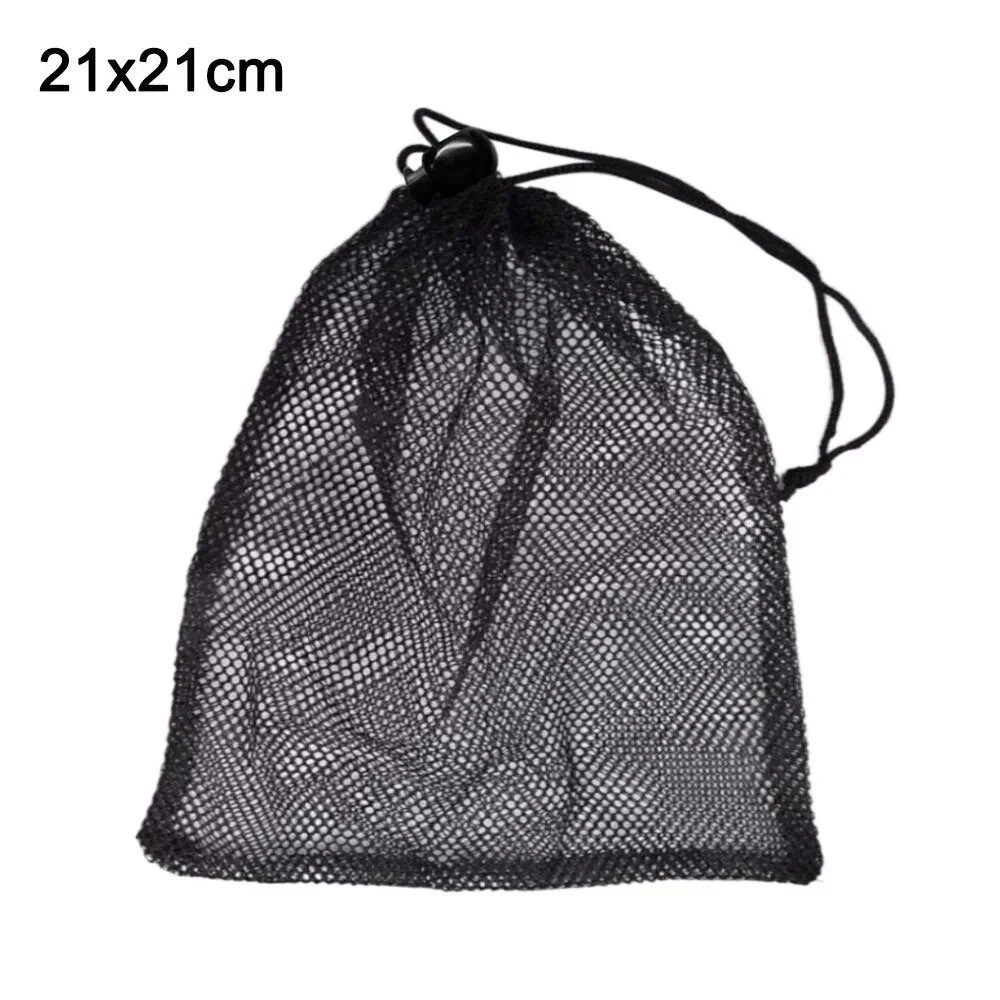 Черный нейлоновый мешок для вещей 21 x21cm