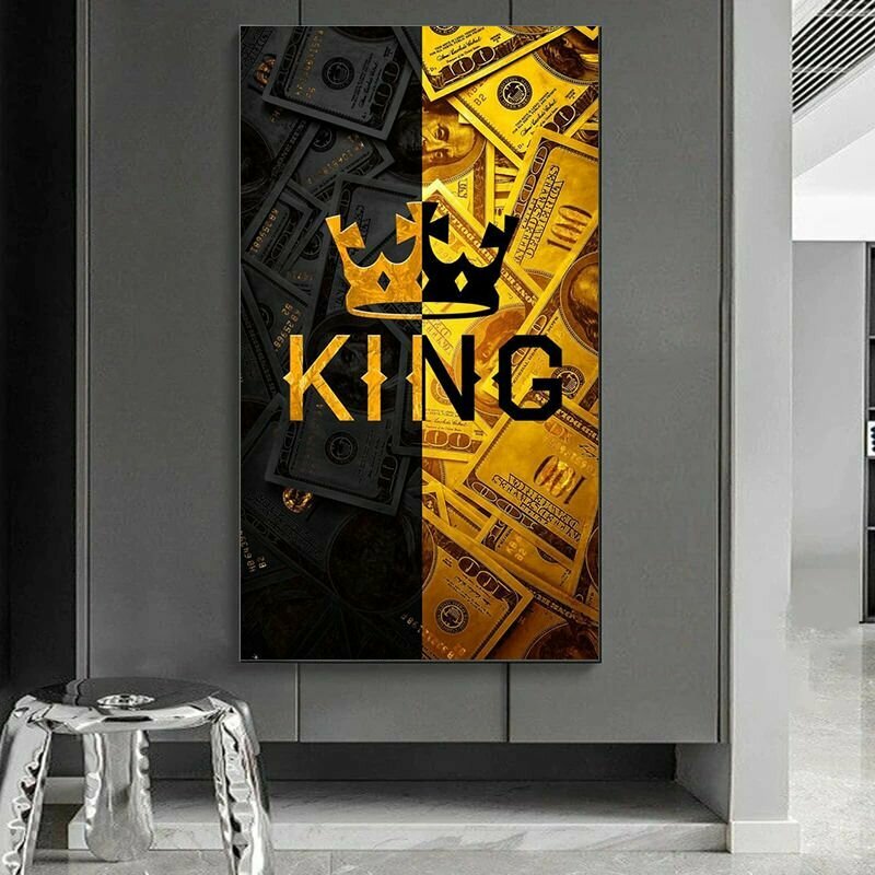 Картина на стену для интерьера от бренда Pechat Vip из категории Деньги-правят-миром 40х70 см.