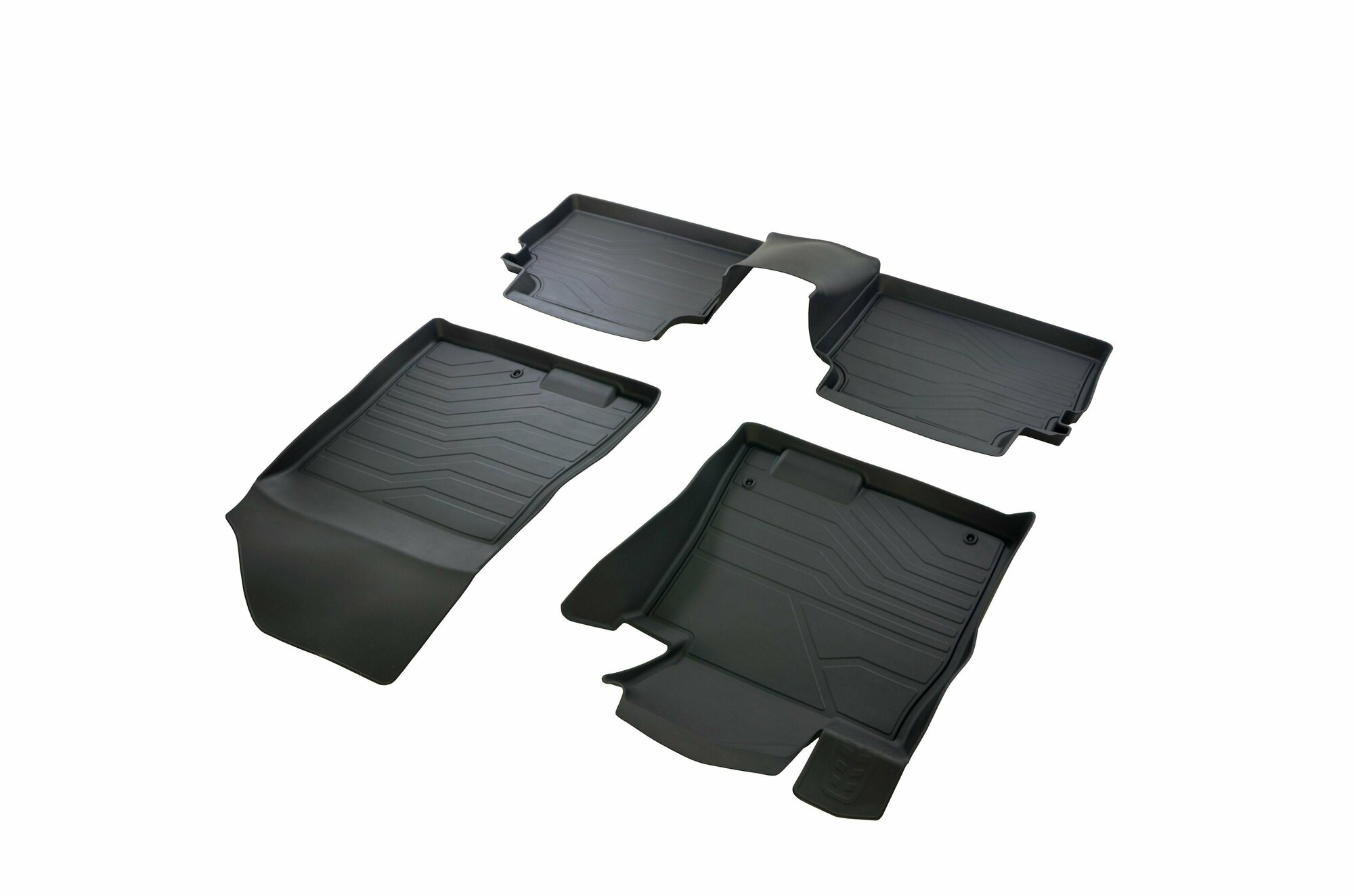 Коврики для салона резиновые SRTK 3D LUX для Hyundai Sonata VIII (2019-)