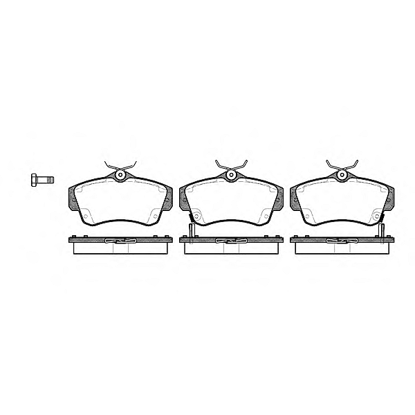 ROADHOUSE 275302 (05017843AA / 05083853AA / 05086364AA) колодки торм. диск. pt cruiser 00-