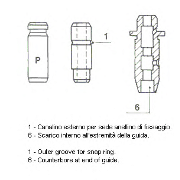 METELLI 01-S2755 (01S2755 / FSY110280 / FSY110280) направляющая клапана 6.01x11.06x38\ Mazda (Мазда) 323 / 626 / premacy 1.8