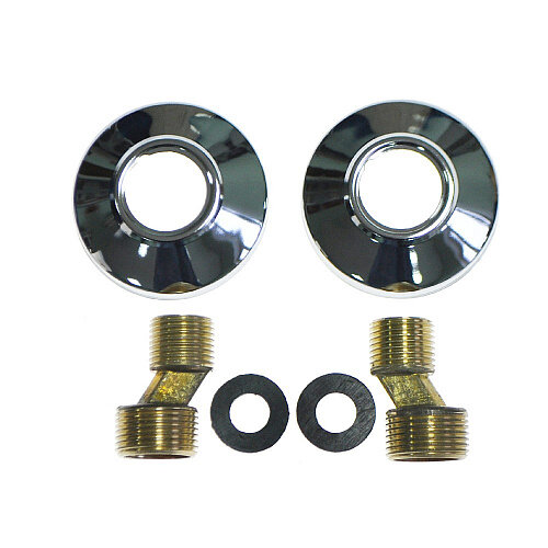 Комплект: 2 эксцентрика + 2 чашки Люкс латунный cанакс 00050