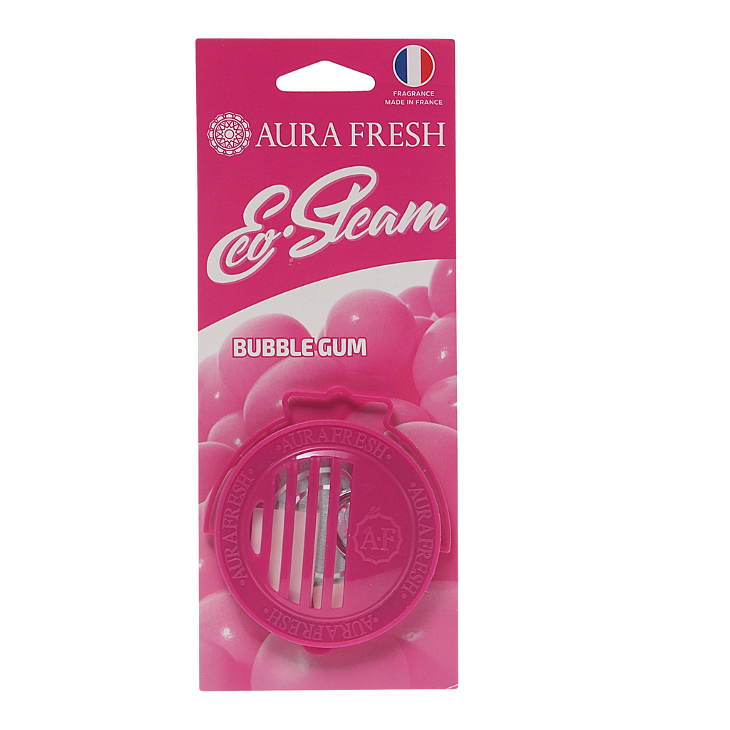 Ароматизатор на панель приборов древесное волокно (bubble gum) 40г Eco Steam AURA FRESH