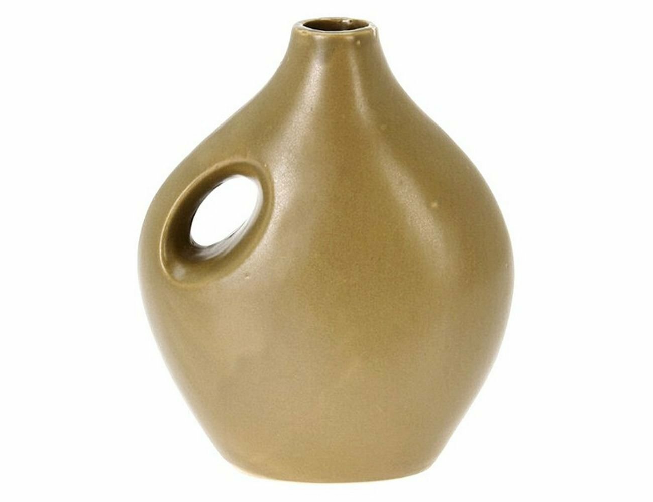 Декоративная ваза-кувшин, фарфор, оливковый, 20х16 см, Koopman International