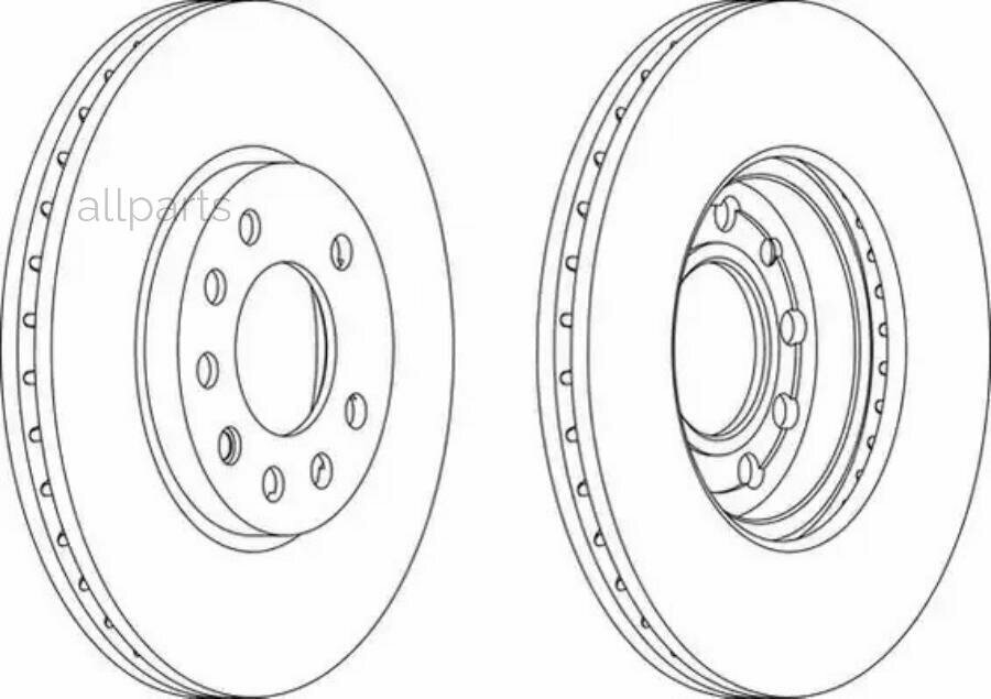 FERODO DDF1042 Торм. диск пер. вент.[280x25] 5 отв.
