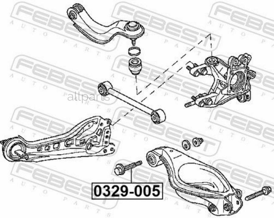 FEBEST 0329-005 болт С эксцентриком HONDA MR-V 2003-2008