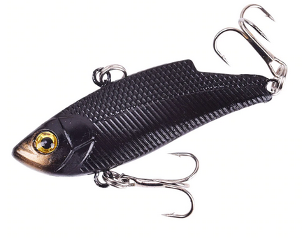 Раттлины WD-C (55мм, 9,5г), крючок тройник, цвет черный