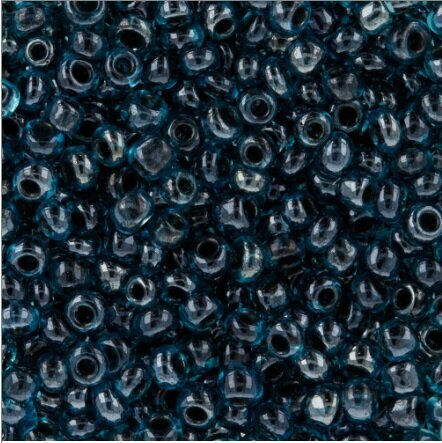 Бисер круглый Zlatka GR2223-11 синий 10 гр. 1уп. сер 10 гр. 1уп.