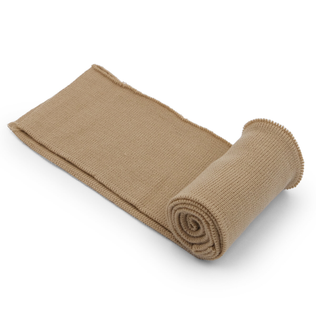 Подвяз трикотажный однослойный однотонный (35% хлопок, 65% полиэстер), 7,5см*80см, (песочный 085)